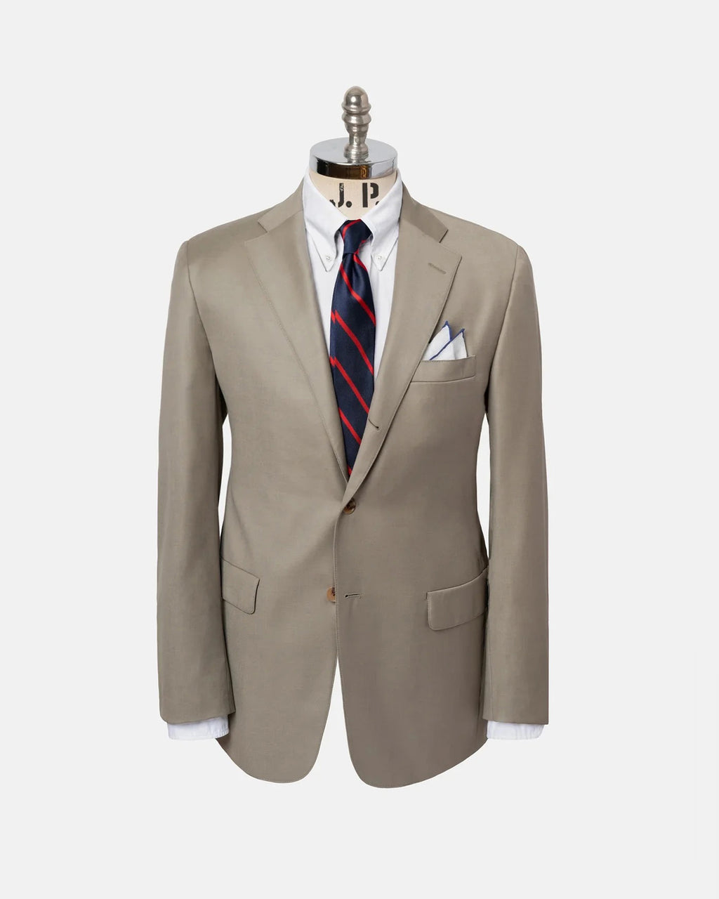 Made-in-USA Tan Super 120s Wool Suit | Men's Suits - J.Press