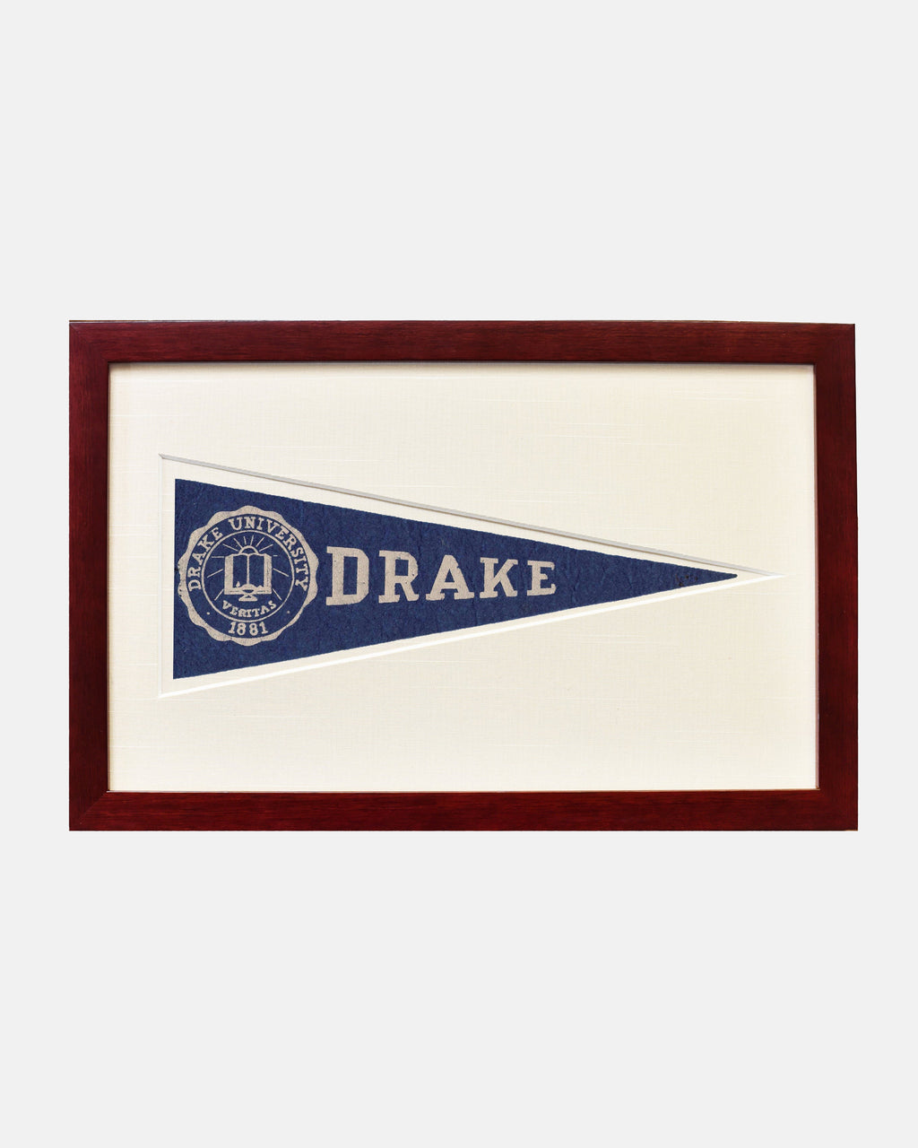 Drake University Framed Vintage Pennant