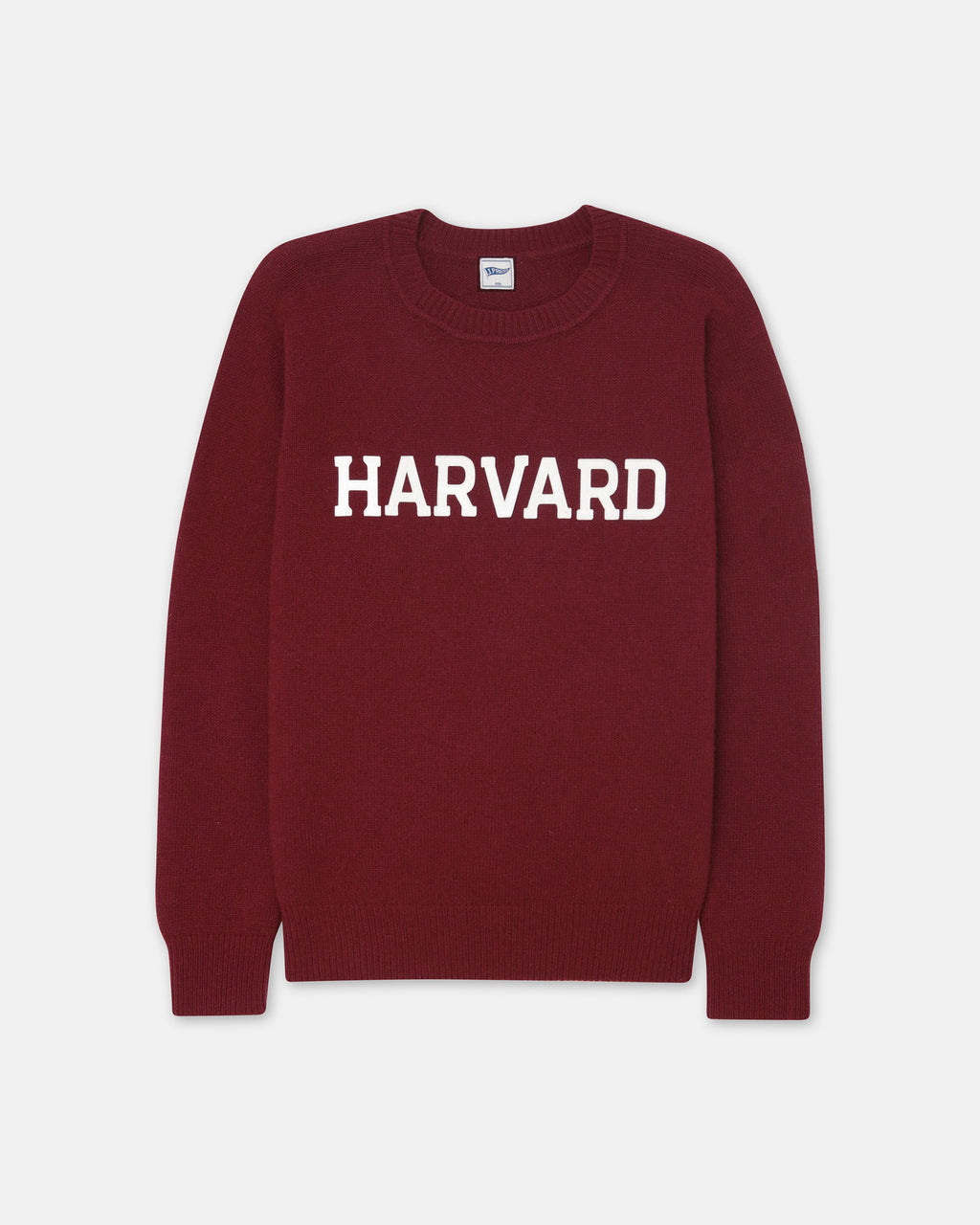 Harvard Wool Crew Neck Sweater - Burgundy | J.PRESS - Pennant Label ...