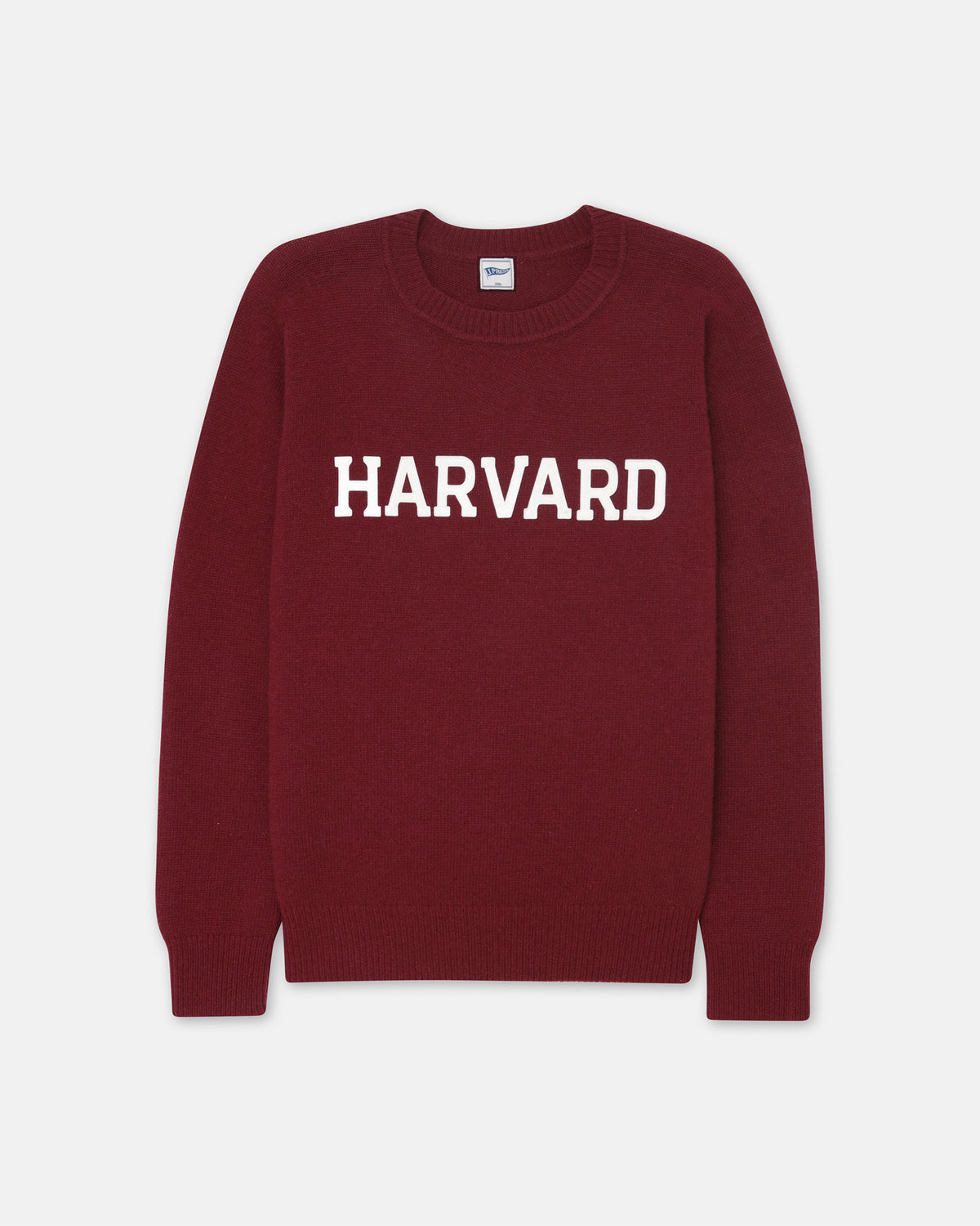 Harvard Wool Crew Neck Sweater - Burgundy | J.PRESS - Pennant Label ...