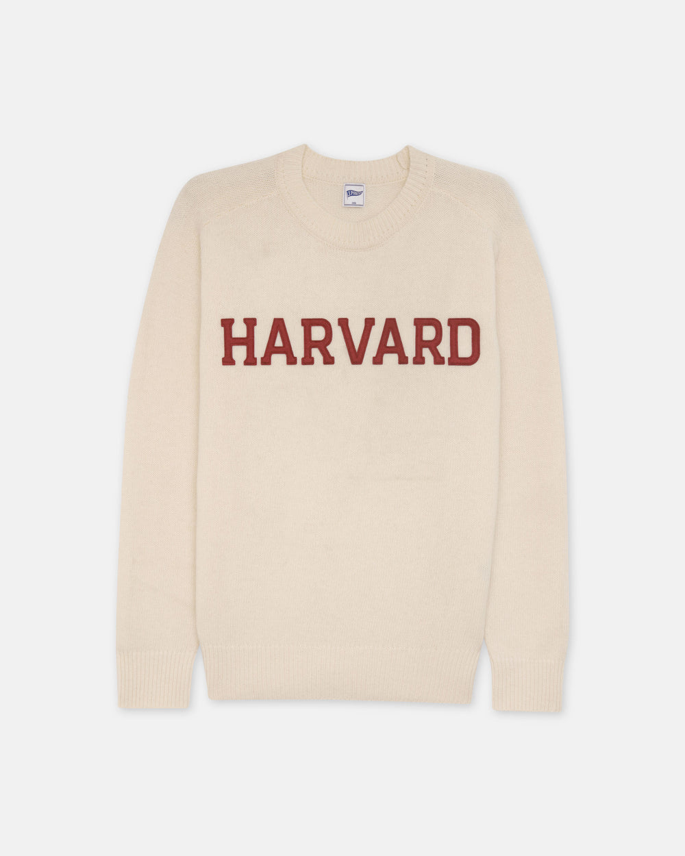 HARVARD WOOL Harvard Wool Crew Neck Sweater - White | J.PRESS - Pennant ...