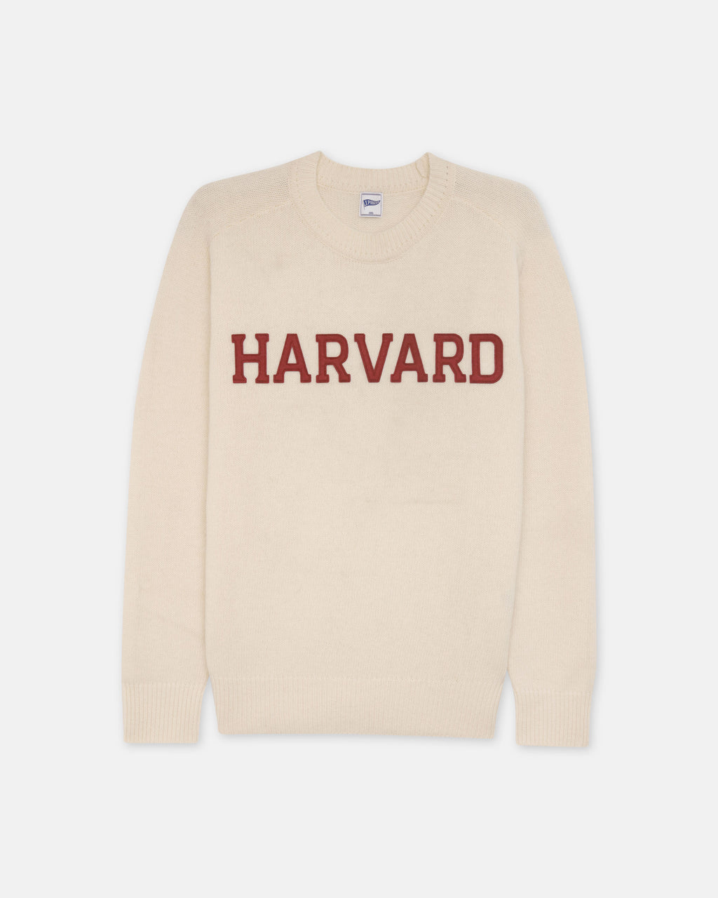 HARVARD WOOL Harvard Wool Crew Neck Sweater - White | J.PRESS - Pennant ...