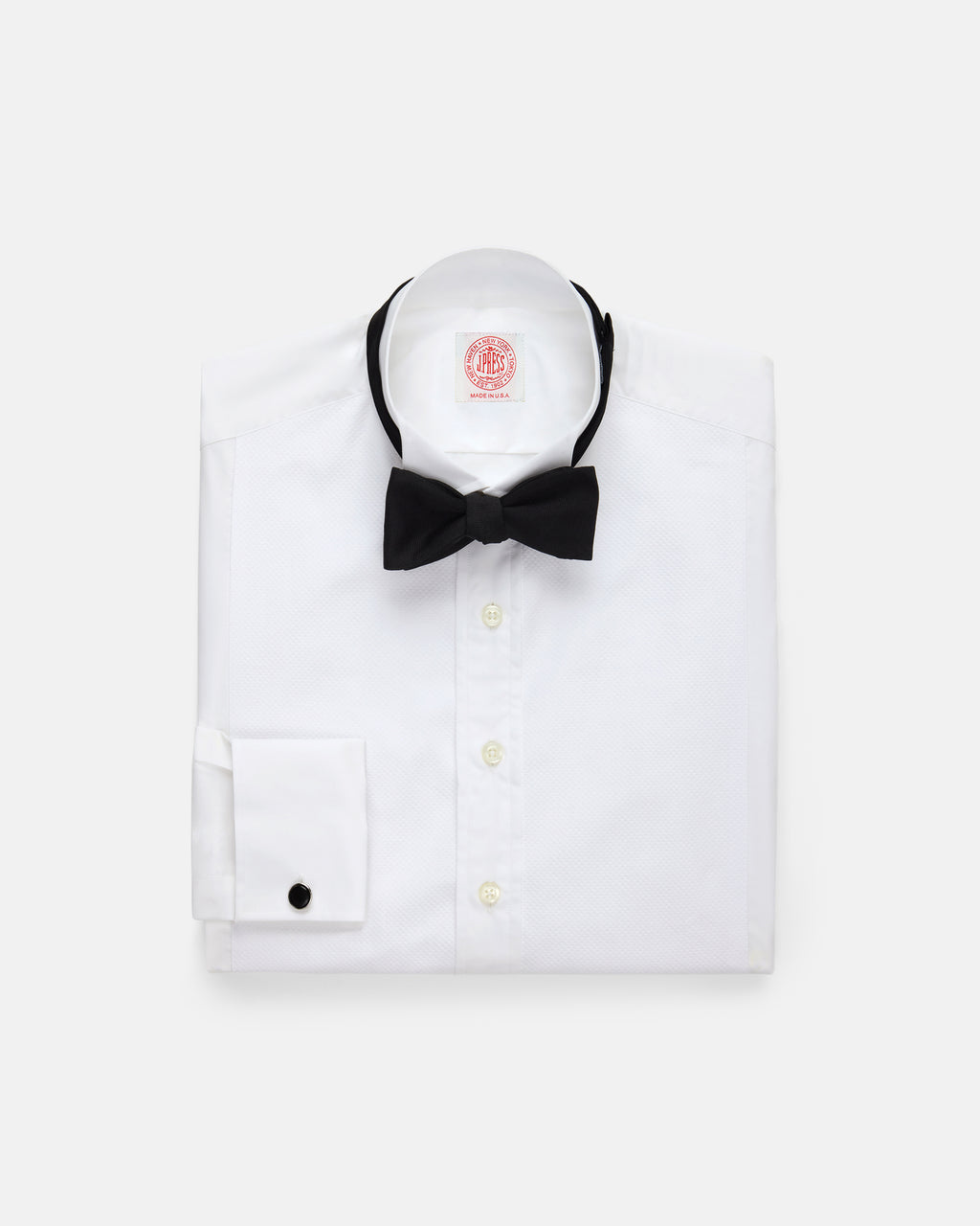 Marcella Bib-Front Wing Collar Tuxedo Shirt | J. PRESS