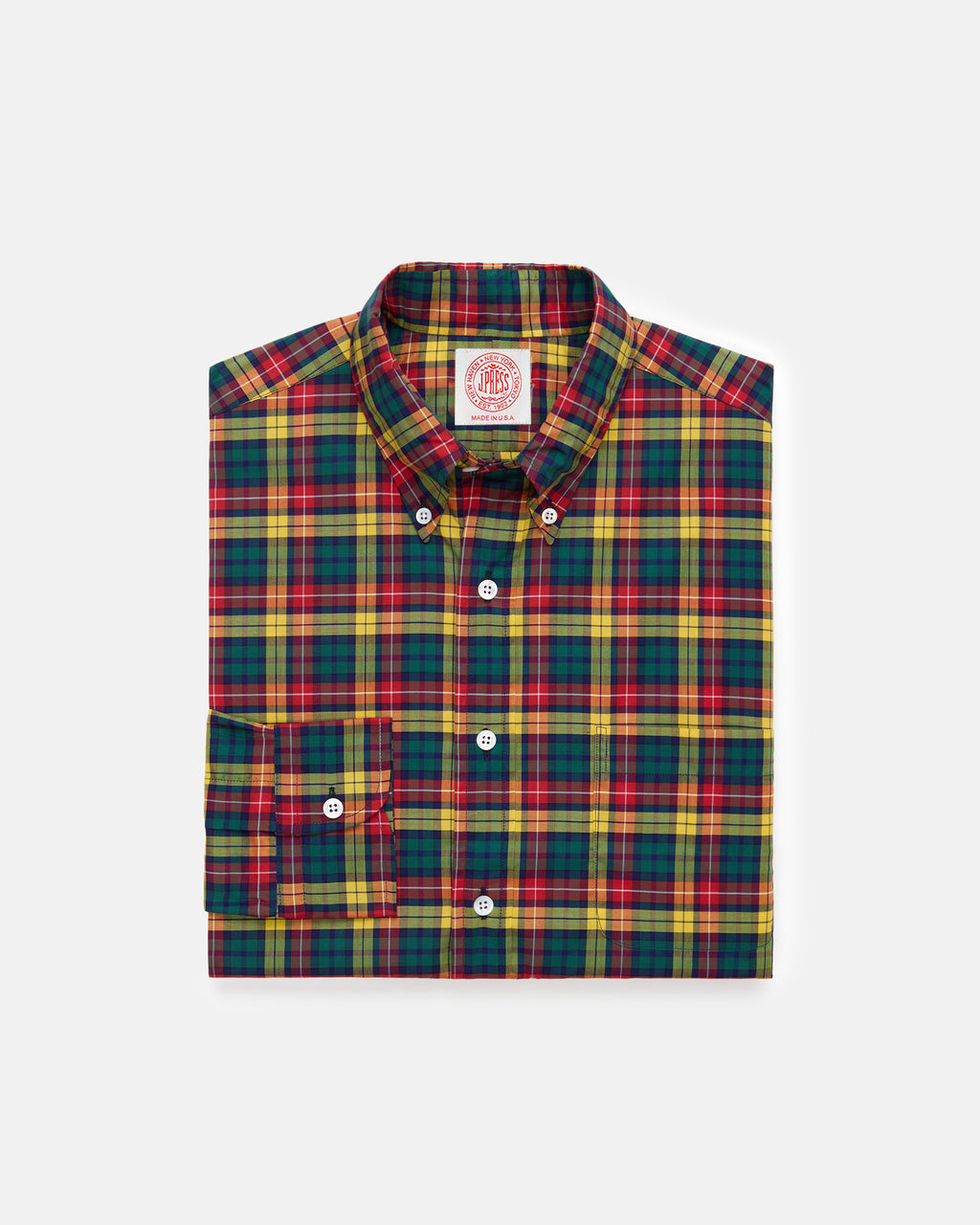 Thomas Mason Buchanan Tartan Broadcloth Sport Shirt - Classic Fit | J ...