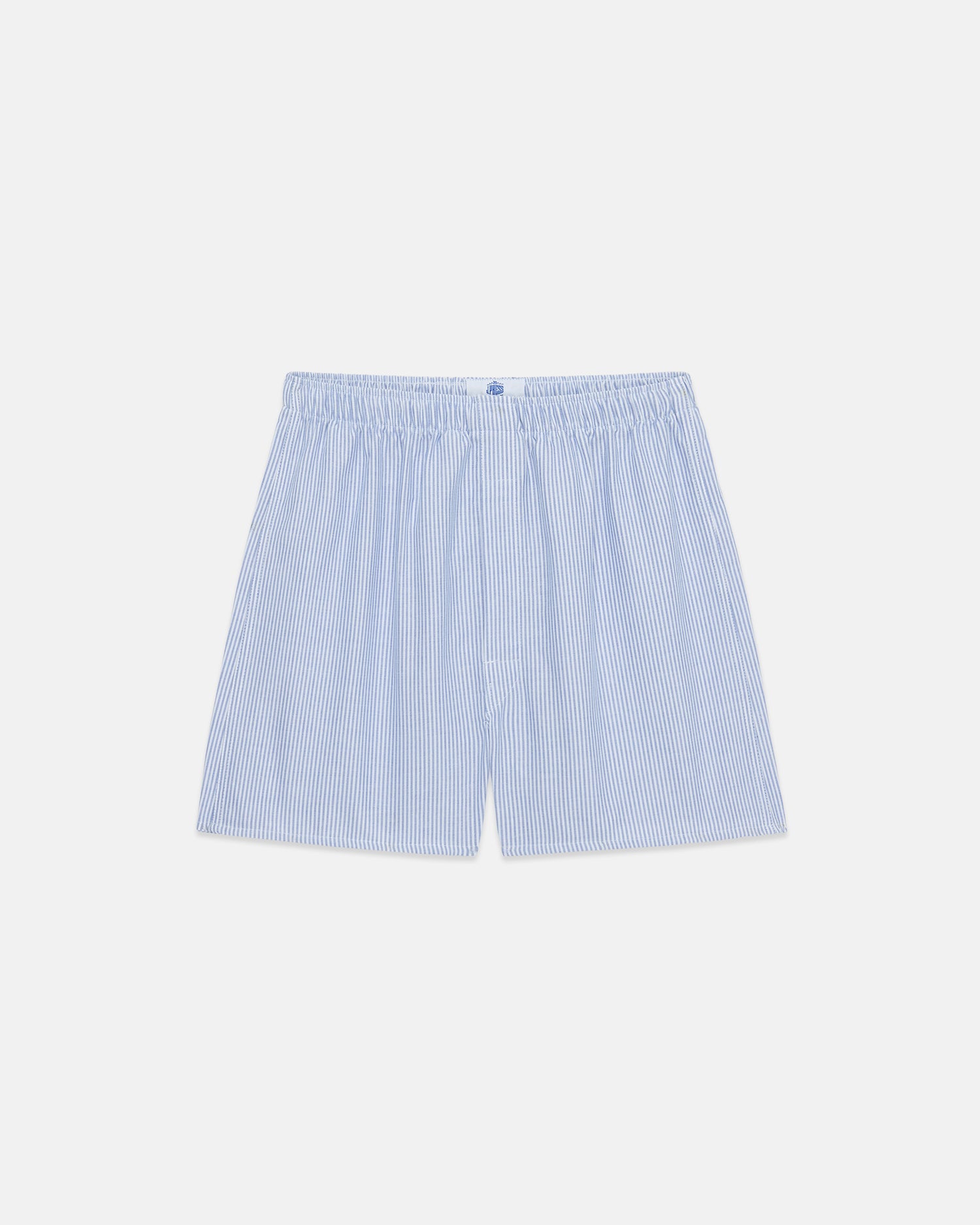 Blue and White Stripe Oxford Boxers | Men's Boxer Shorts - J. Press