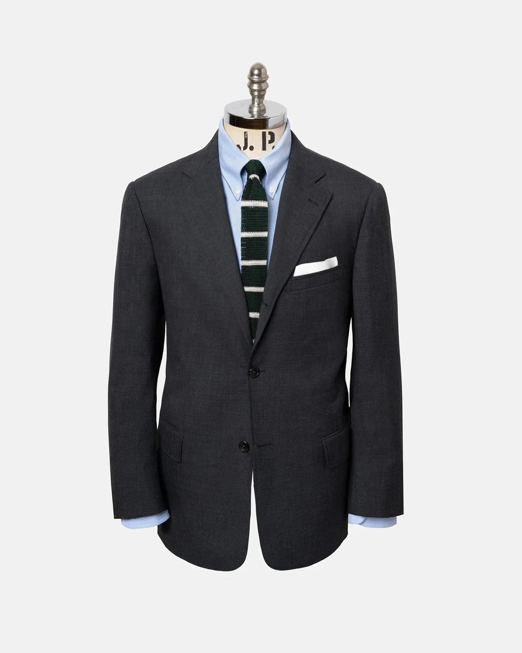 Charcoal Solid Suit - Trim Fit | J.PRESS